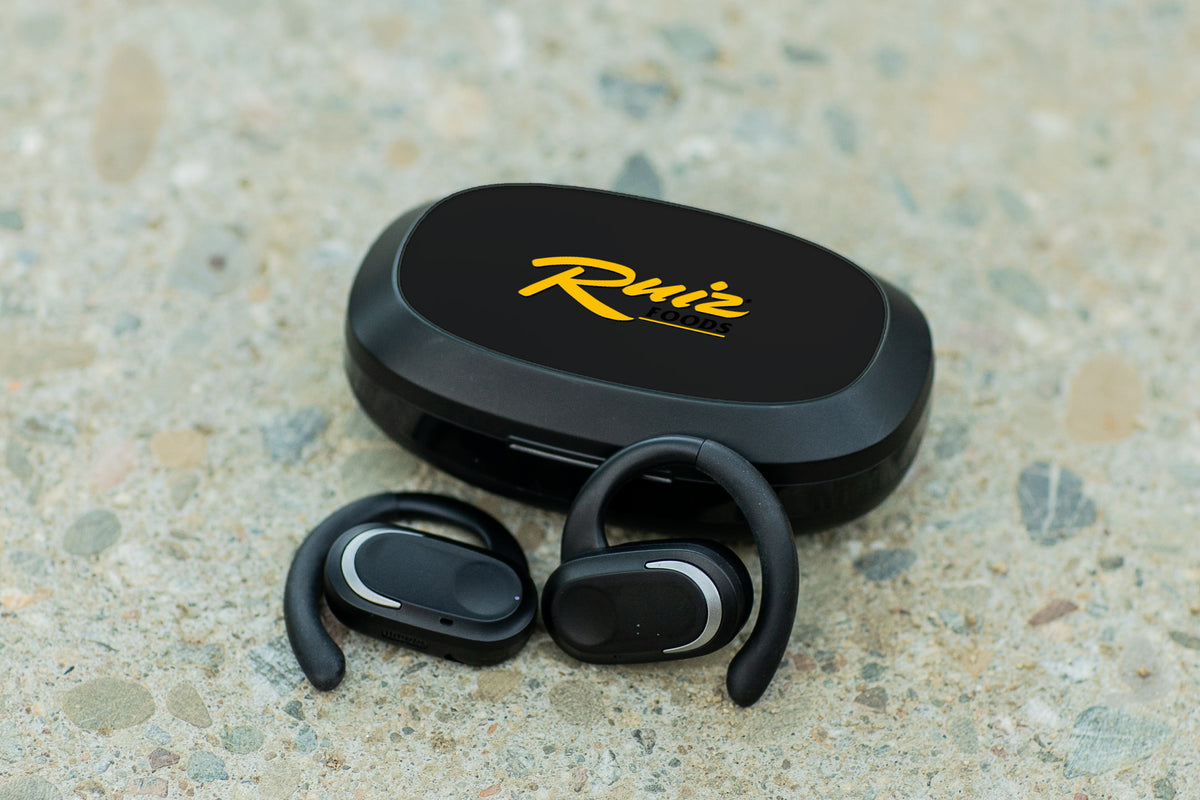 AEROTUNES Ear Headphones with Ruiz Foods Logo – Ruiz Foods Logo Shop